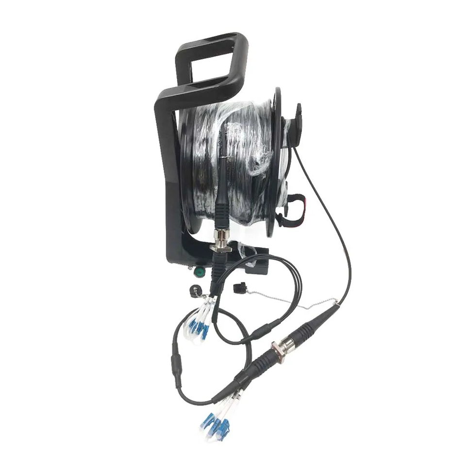 Armored Fiber Optic Cable Reel 2 4 8 12 Strand ODC to LC Connector ...
