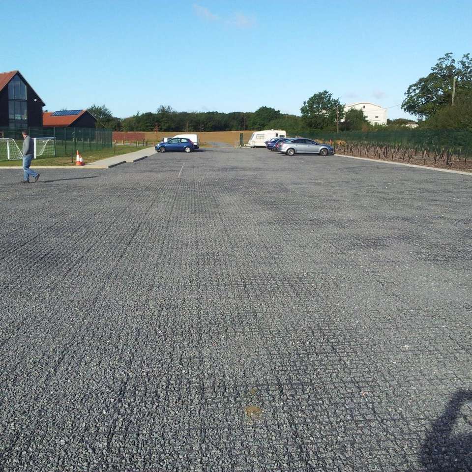 High Tensile Basalt Fiber Mesh Geogrid Road Construction Bitumen Coated ...