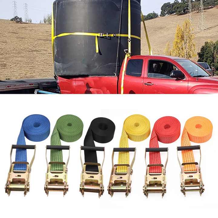 Polypropylene Fiber Ratchet Tie down Strap - Heavy Duty