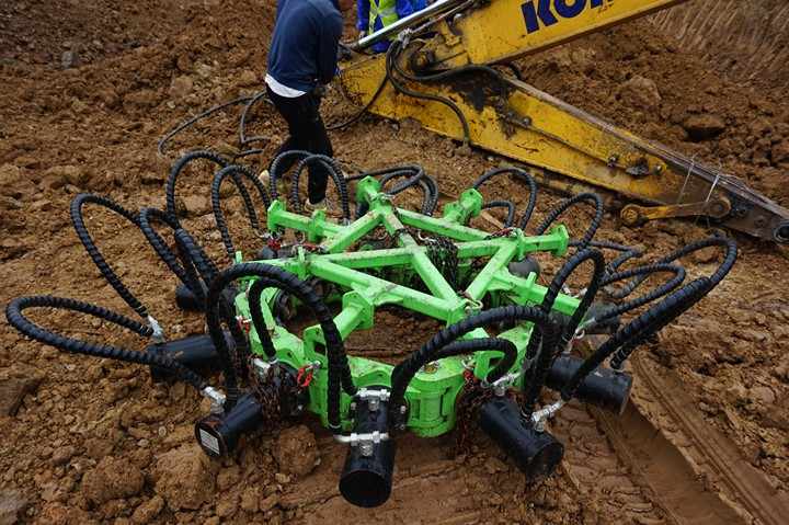 Hydraulic Pile Breaker Cutter Pile Cropper KP315 Hydraulic Digger Rock ...