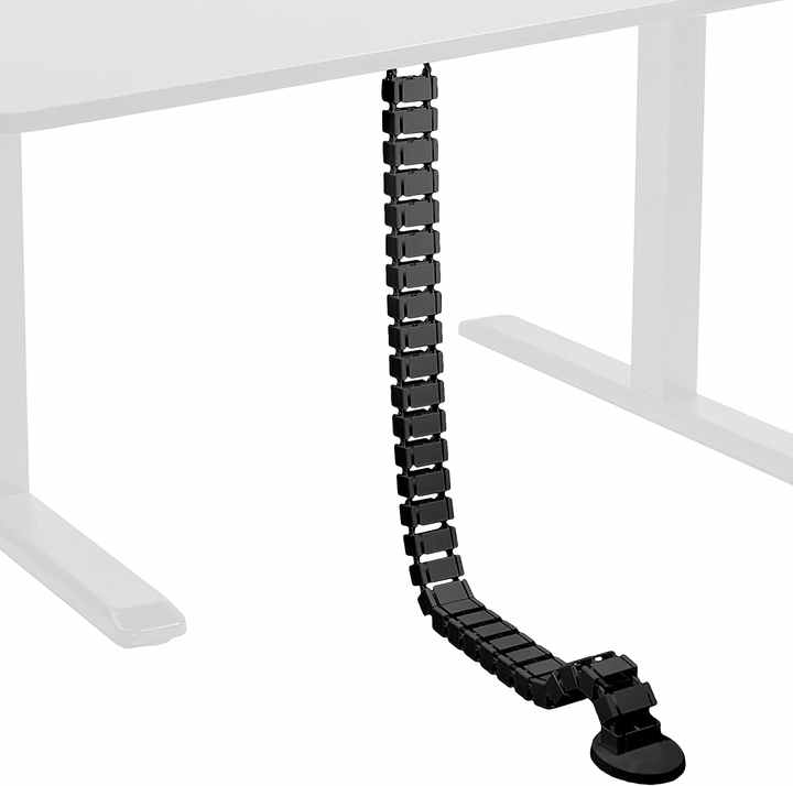 Detachable Under Desk Standing Plastic Cable Chain Spine Management ...