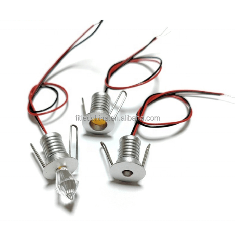 12v 1W Recessed Mini Spot Light LED Pin Light for Cabinet Shelf ...