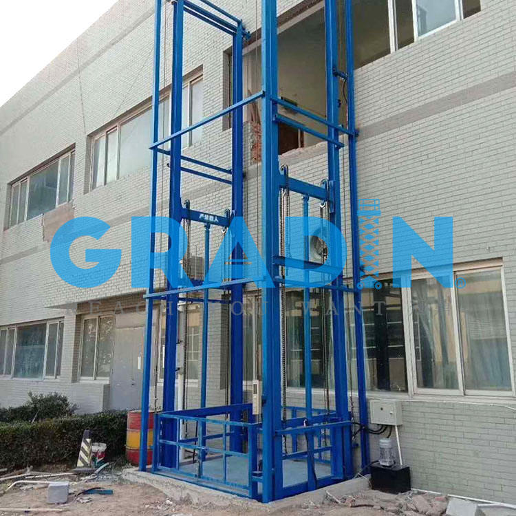 Outdoor 2-Storey Building 3ton Electric Wall Mounted Freight Elevator ...