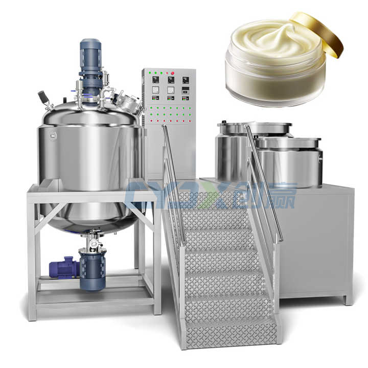 CYJX mixing tank with agitator cosmetic mixer machine cream homogenizer ...