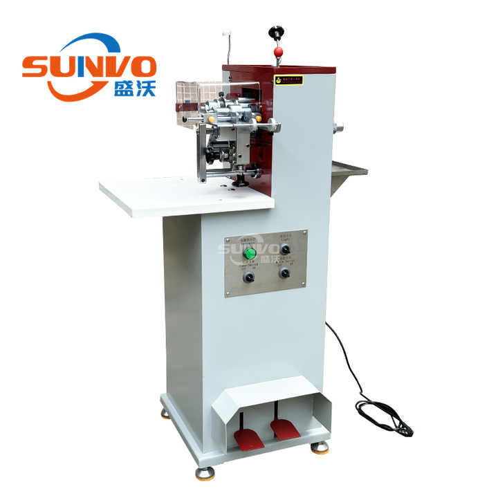 Leather Belt Edge Trimming Attaching Press Machine Fitting Trimming ...