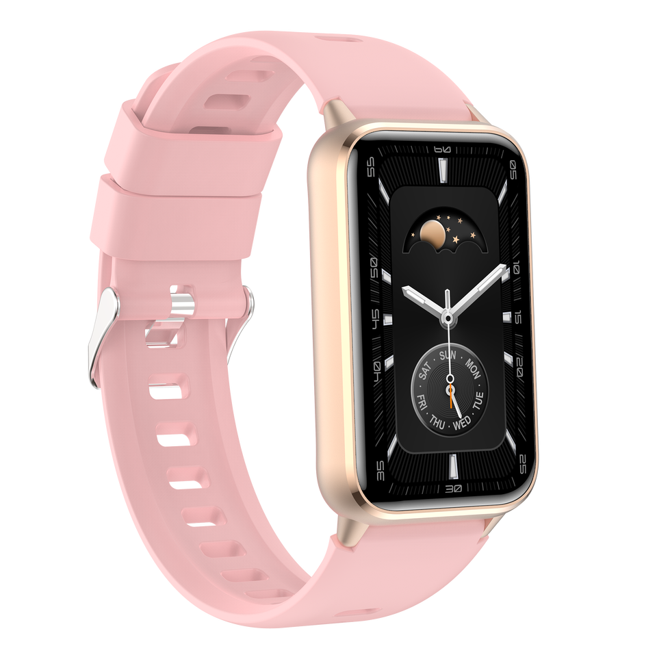 Long-Bar Square Smartwatch 1.47" AMOLED 200mAh Battery Heart Rate ...