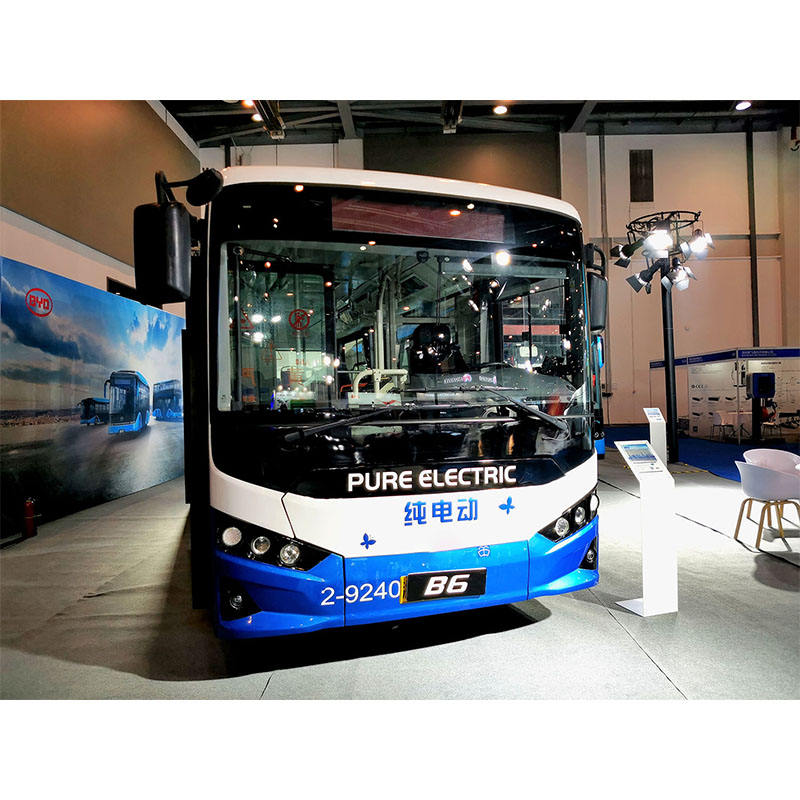 BYD B6 Solar Electric Bus Automatic Transmission Left Hand Drive High ...