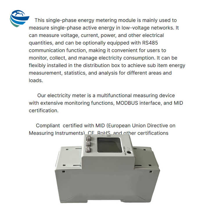 4G/WiFi Electricity Single Phase Din Rail Wireless Smart WIFI Energy ...