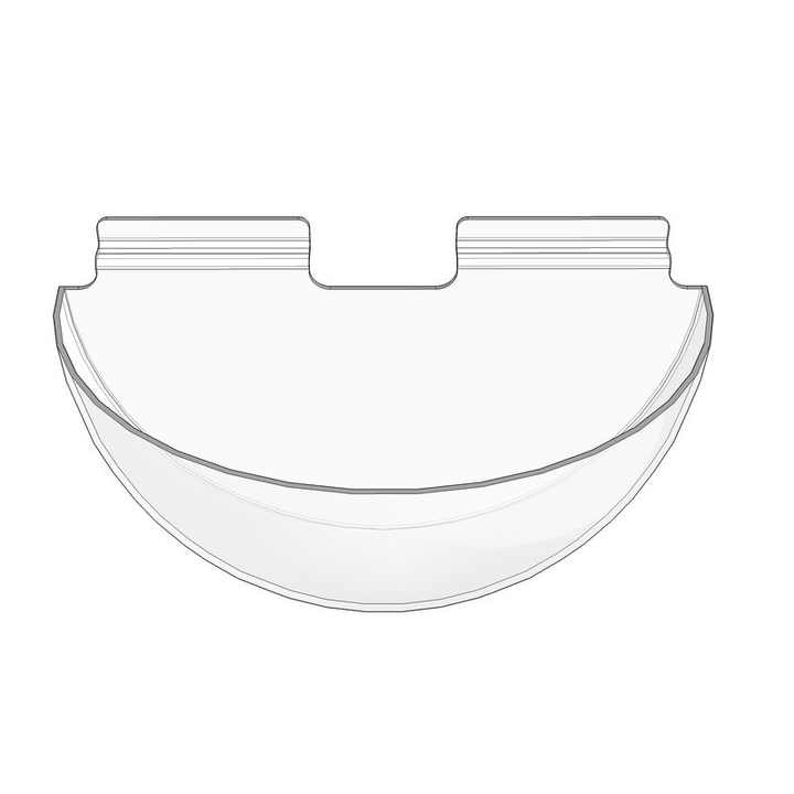 Slatwall Acrylic Quarter Ball Bins - Efficient Storage