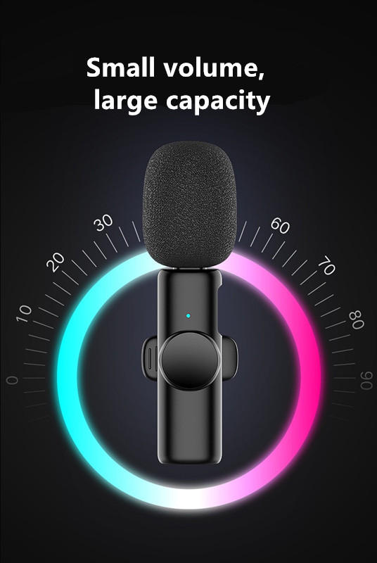 2022 One Drag Two Small Microphone Lapel Clip Lapel Microphone Wireless ...