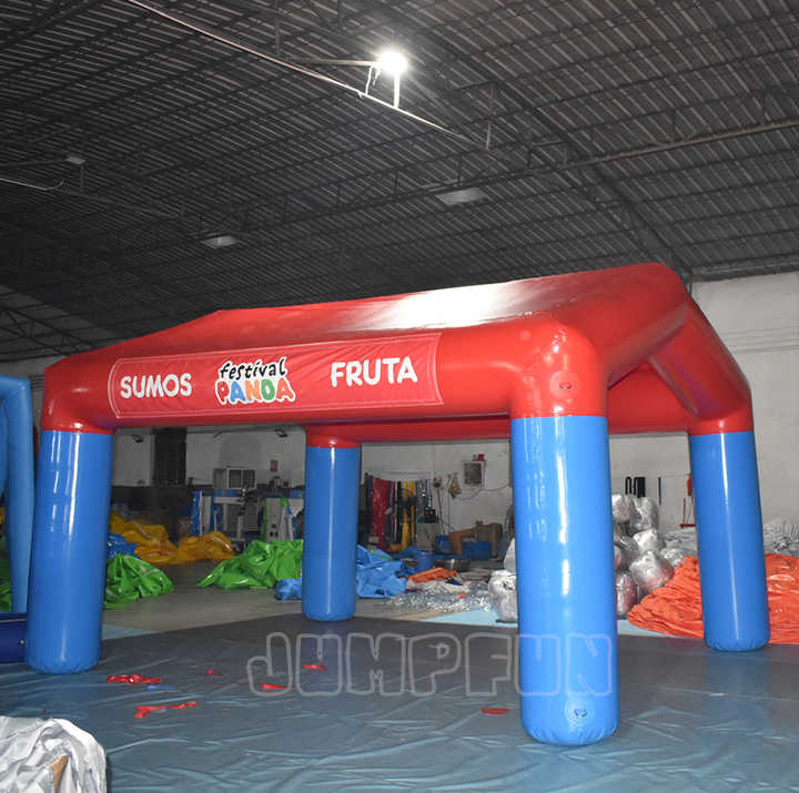 Air sealed PVC Inflatable Canopy Install Water Spray System Inflatable ...