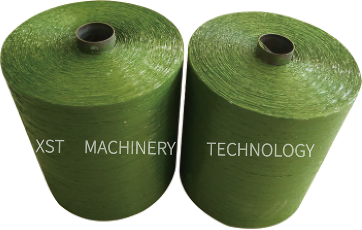 Artificial Grass Turf Flat Film Fibrillation Monofilament Extrusion ...