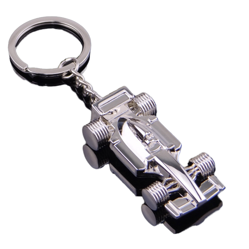 Branded Luxury 3D F1 Race Car Keychain Custom Logo Holder Metal Alloy ...