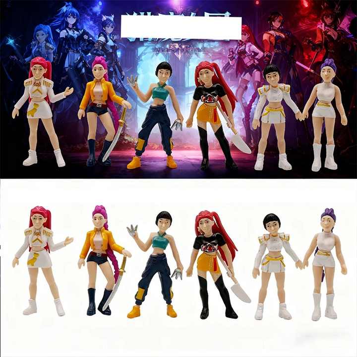 Huntrix Demon Hunters Q Version Blind Box Doll Sajaboys Display Model ...