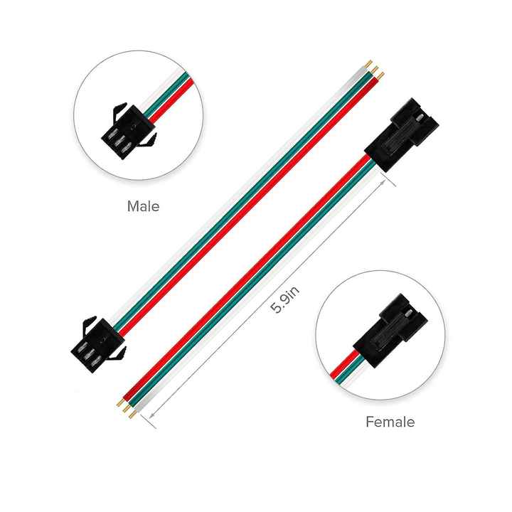 Jst Sm3 3 Pin Connector - Reliable Female to Male Adapter