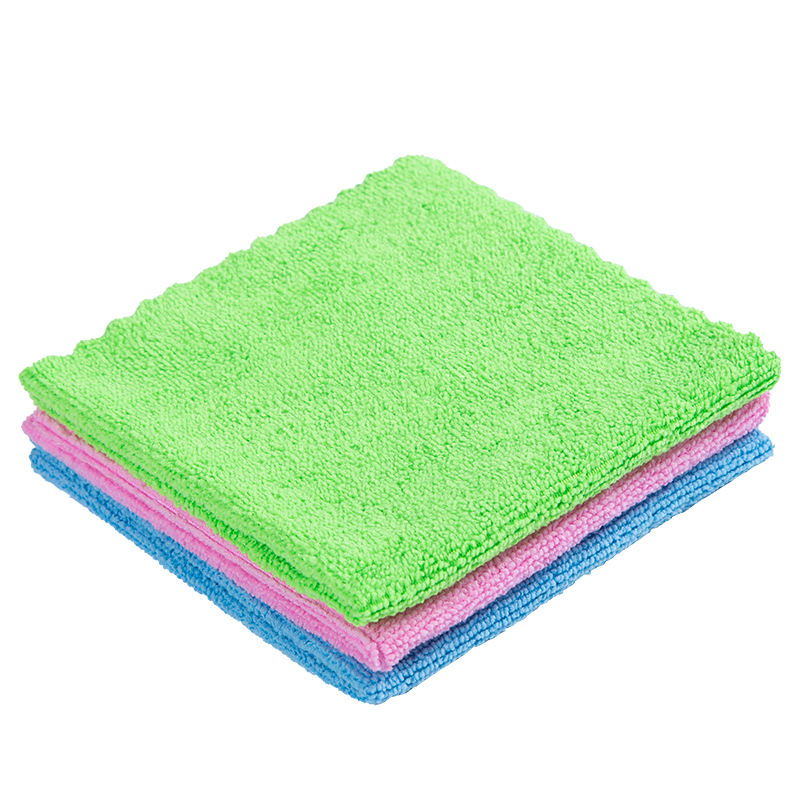 30x30cm Warp Knitted Ultrasonic Cut Edgeless Microfiber Cloth-Multi ...