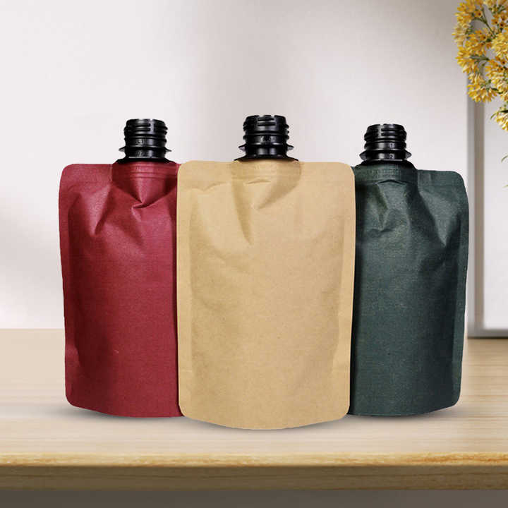 Custom Printed 1L 3L 5L Stand up Plastic Liquid Nozzle Packet Spout ...