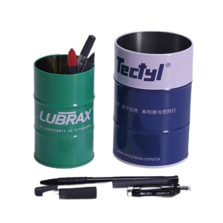 Custom Design Oil Drum Pen Holder - Eco-Friendly & Durable