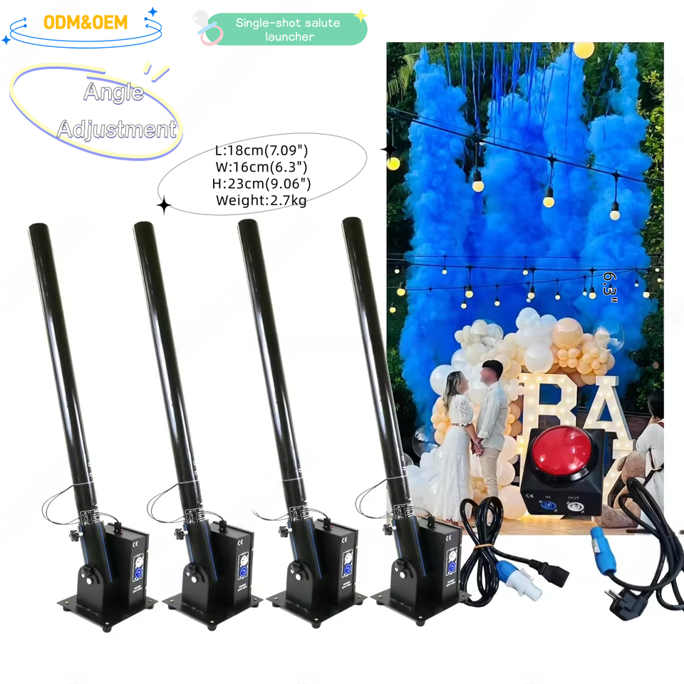 Professional Single Shot Confetti Blaster CO2 Powered for Stage ...