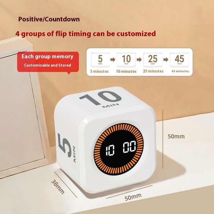 Visual Gravity Induction Rubik's Cube Mini Timer for Fitness