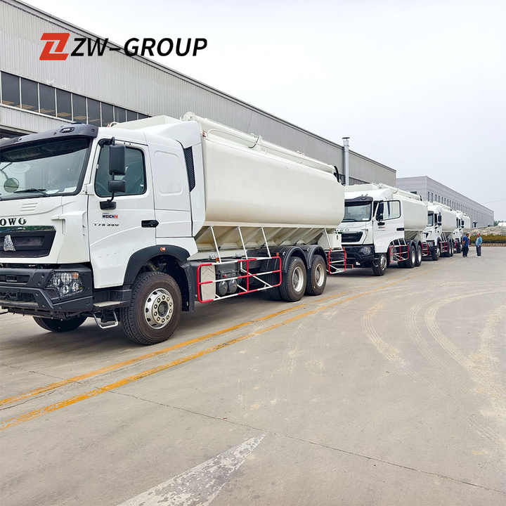 China Brand 30 Cbm Bulk Feed Transport Truck Grain Delivery Tanker ...