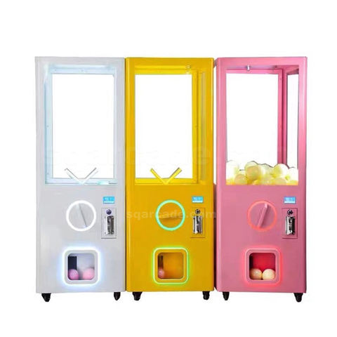Coin Operated Gumball Machine Vending Plastic Toy Balls Candy Dispenser ...