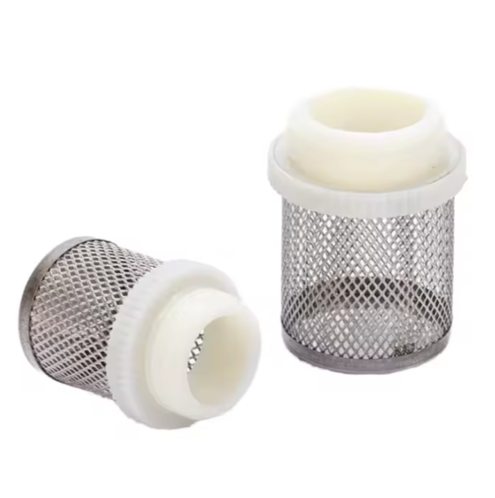 DN20 3/4" Connected 90 degree elbow water pipe, suction hose strainer ...