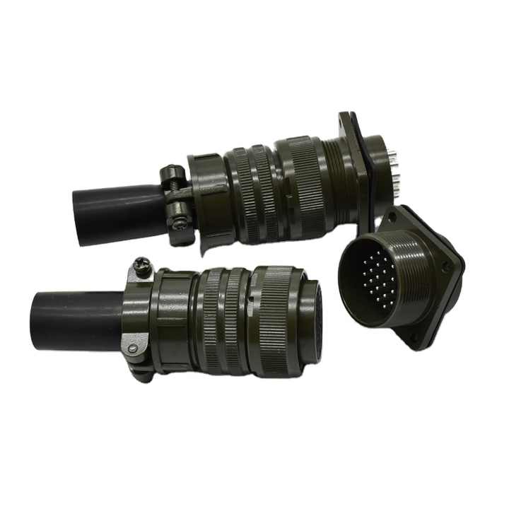 Waterproof Connector 24 Pin Industrial Circular Male Plug Socket Wiring ...