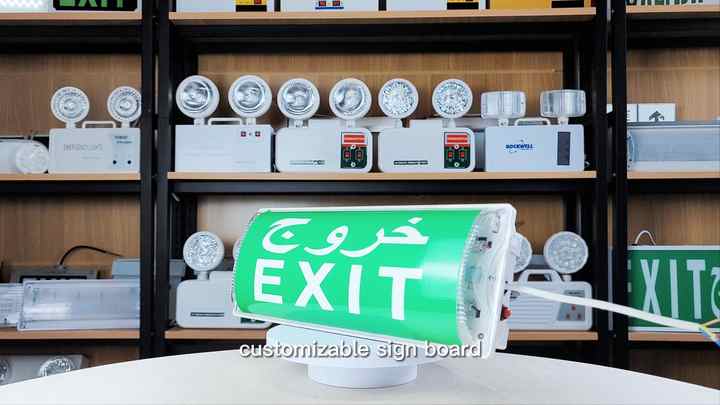 Customized Indoor School Corridor Wall Mounted Led Emergency Light Exit ...