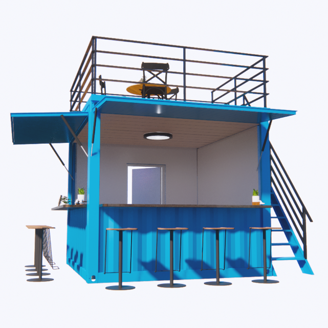 Pop up Mobile Mini Shipping Container - Perfect for Street Food