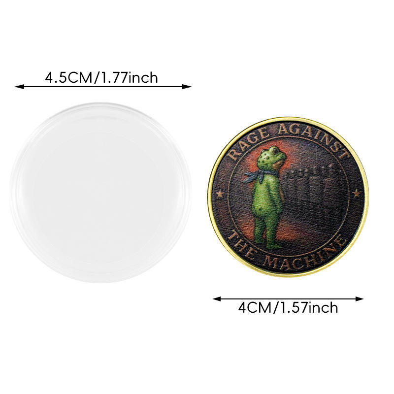 Custom Frog Challenge Coin Commemorative Souvenir Collection Gold Coin ...