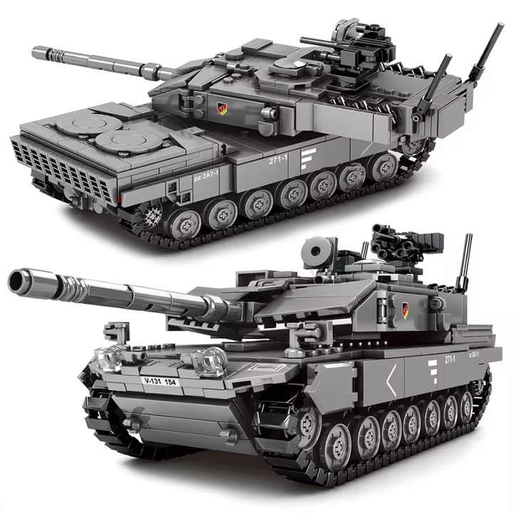 Sembo 207001 Army Main Battle Tank Challenger Leopard Soldiers Figures ...