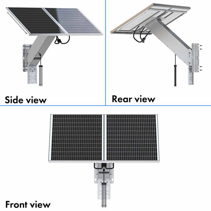 Tecdeft Outdoor Complete Set 120W Solar Panels MPPT Off Grid Solar ...