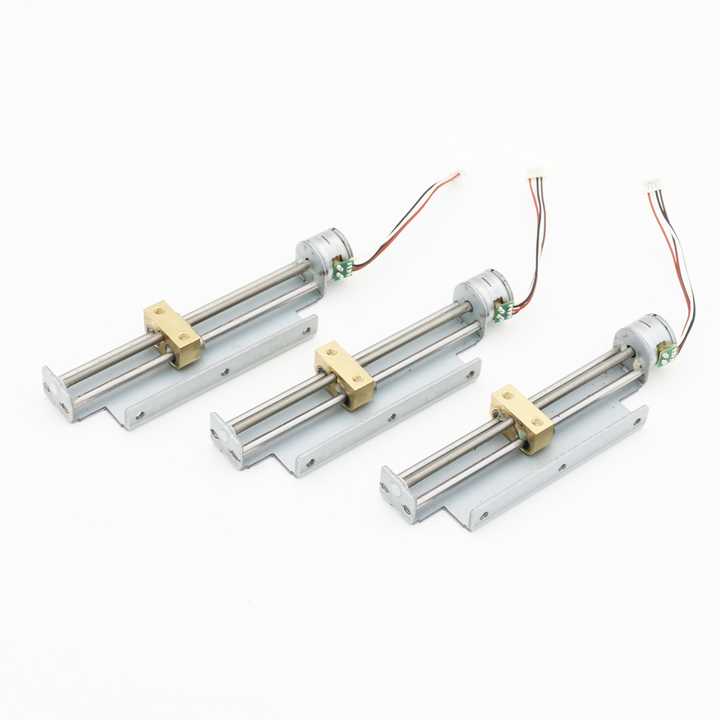 90mm Stroke Micro Linear Stepping Motor - 5V DC Actuator