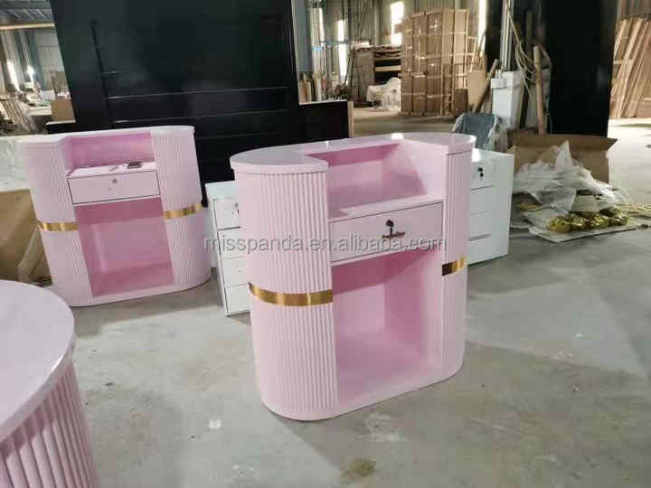 Custom Logo Cashier Reception Desk - Durable & Stylish
