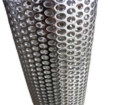 Stainless Steel Perforated Metal Mesh Tube Round Cylinder Screen Wire ...