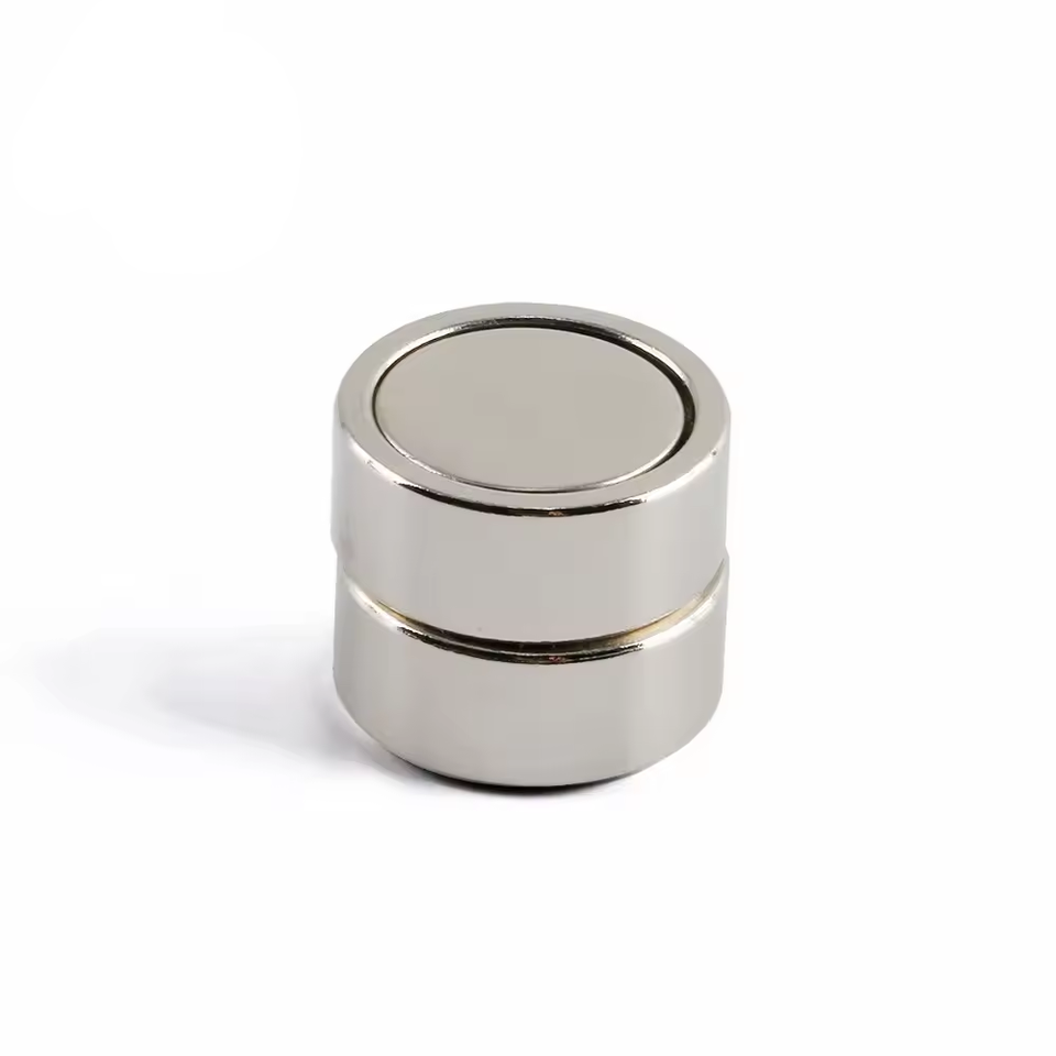 Strong Neodymium Round Flat Magnet With Mu-metal Magnetic Shield ...