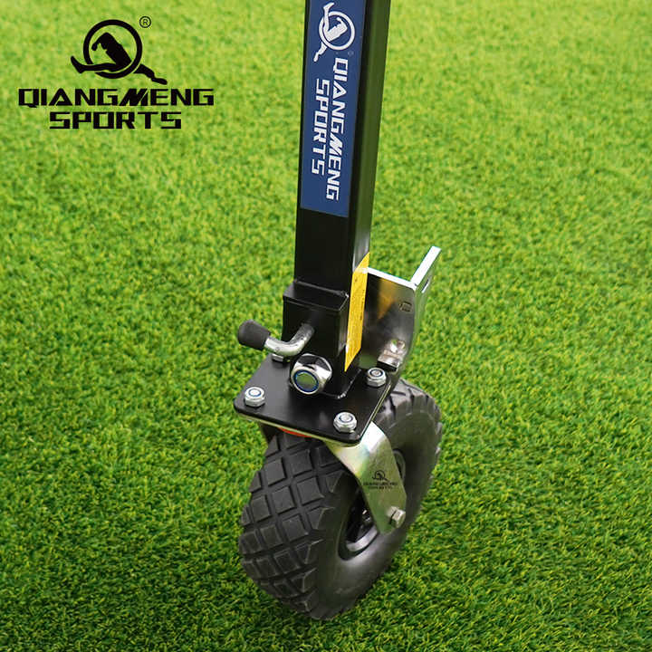 360 Degree Rotation Lever Lift Move Soccer Goal Frame Wheels Casters