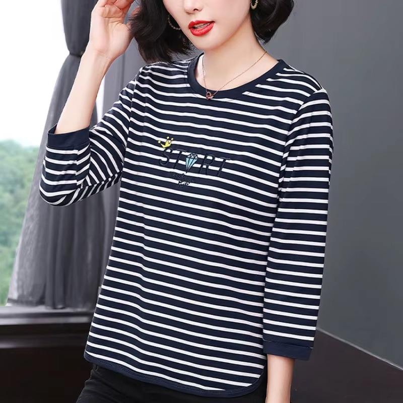 B999 AL5737-99.9-SB-Ladies' Casual And Fashionable Long Sleeved T-shirt ...