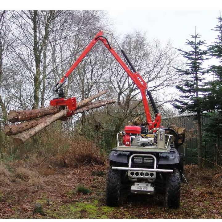 Hydraulic 3 Point Hitch Loader Crane - Efficient Timber Handling