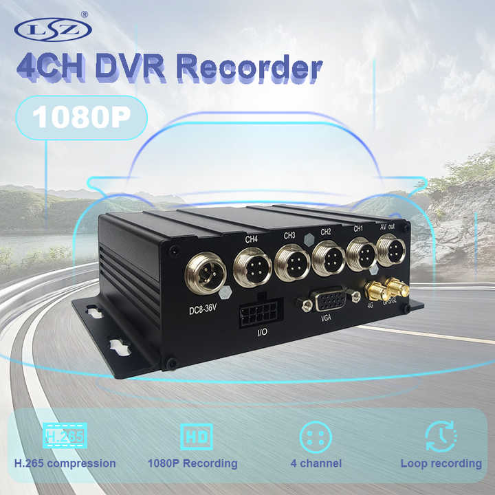 AHD 1080P 4 Channel MDVR High Compatibility Mobile DVR 4G GPS for Car ...