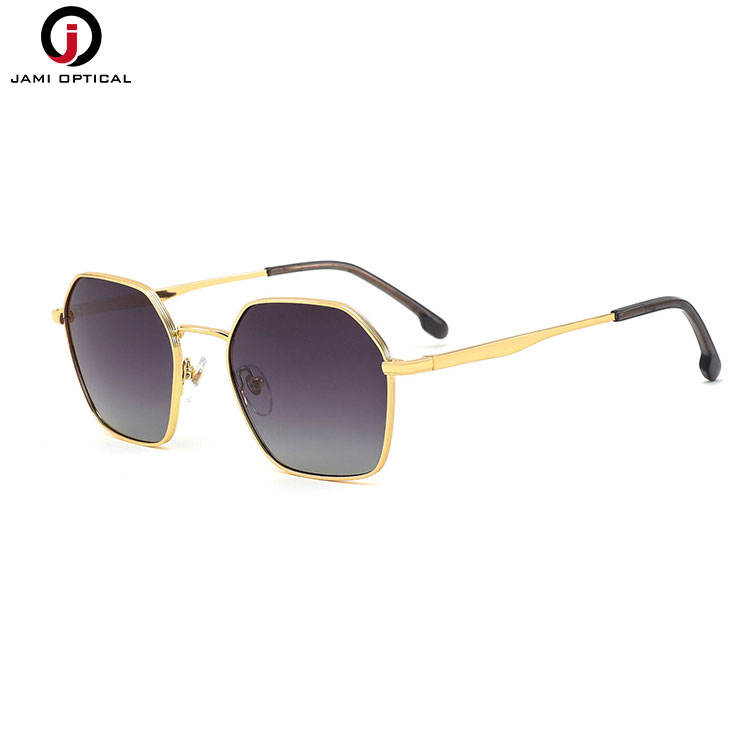 New Design Metal Sunglasses Flexible Spring Hinge Classic Square UV400 ...