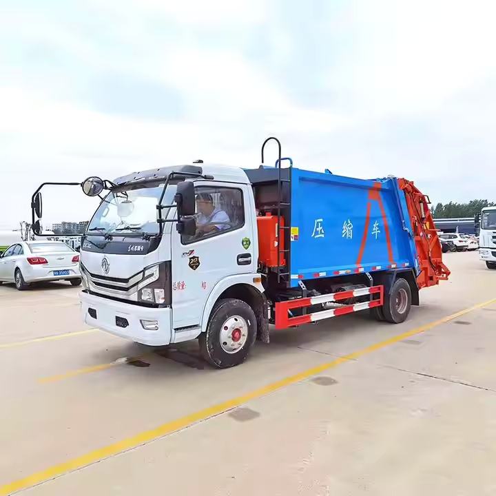 Dongfeng 9 CBM Garbage Compactor Truck Mini Compression Garbage Trucks ...