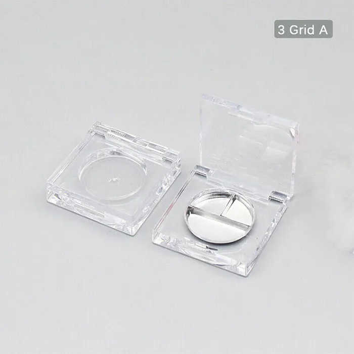 Custom Square Clear Acrylic Blush Container Empty Acrylic Compact ...