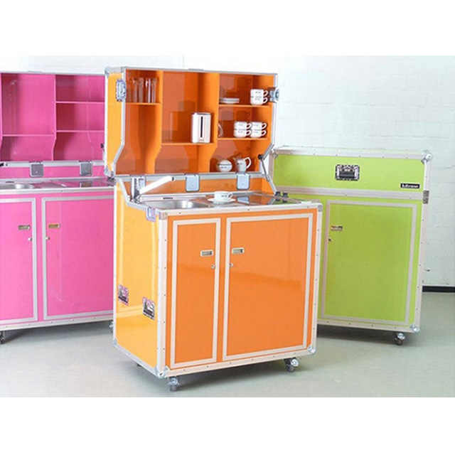 Colorful Mobile Flight Case for Cafeteria Kitchen Needs