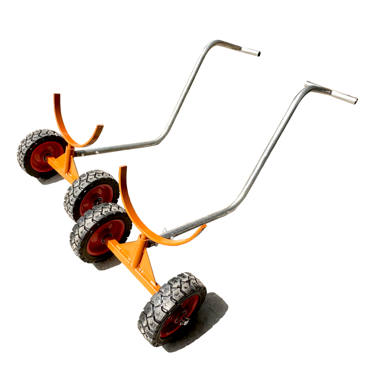 Large Fire Pipe Handling Round Trolley - 1-Year Warranty