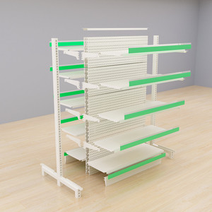 shop store racks gondola shelf supermarket snack shelf groceries second ...