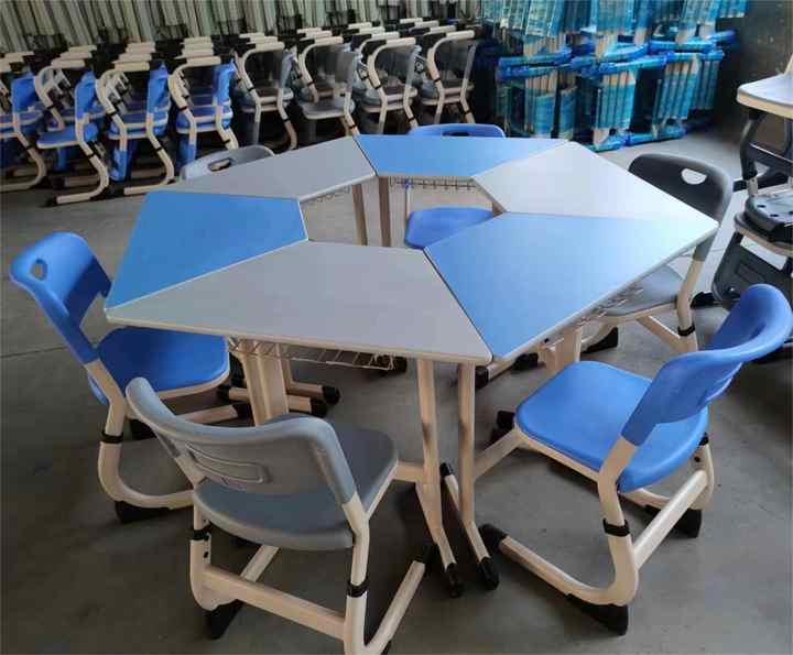 COMNENIR Educational Supplies Modern University School Desk and Chair ...