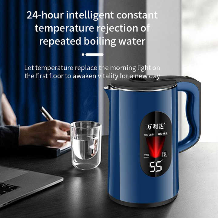 220V Electric Kettle with LED Display - Smart Boiling
