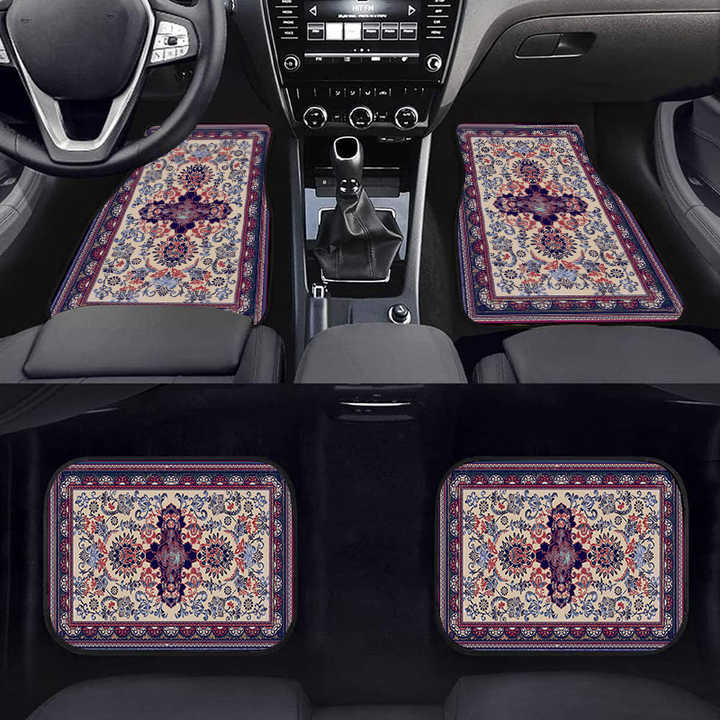 Custom Vibrant Colored Pattern Auto Cars Universal Front Rear Rugs